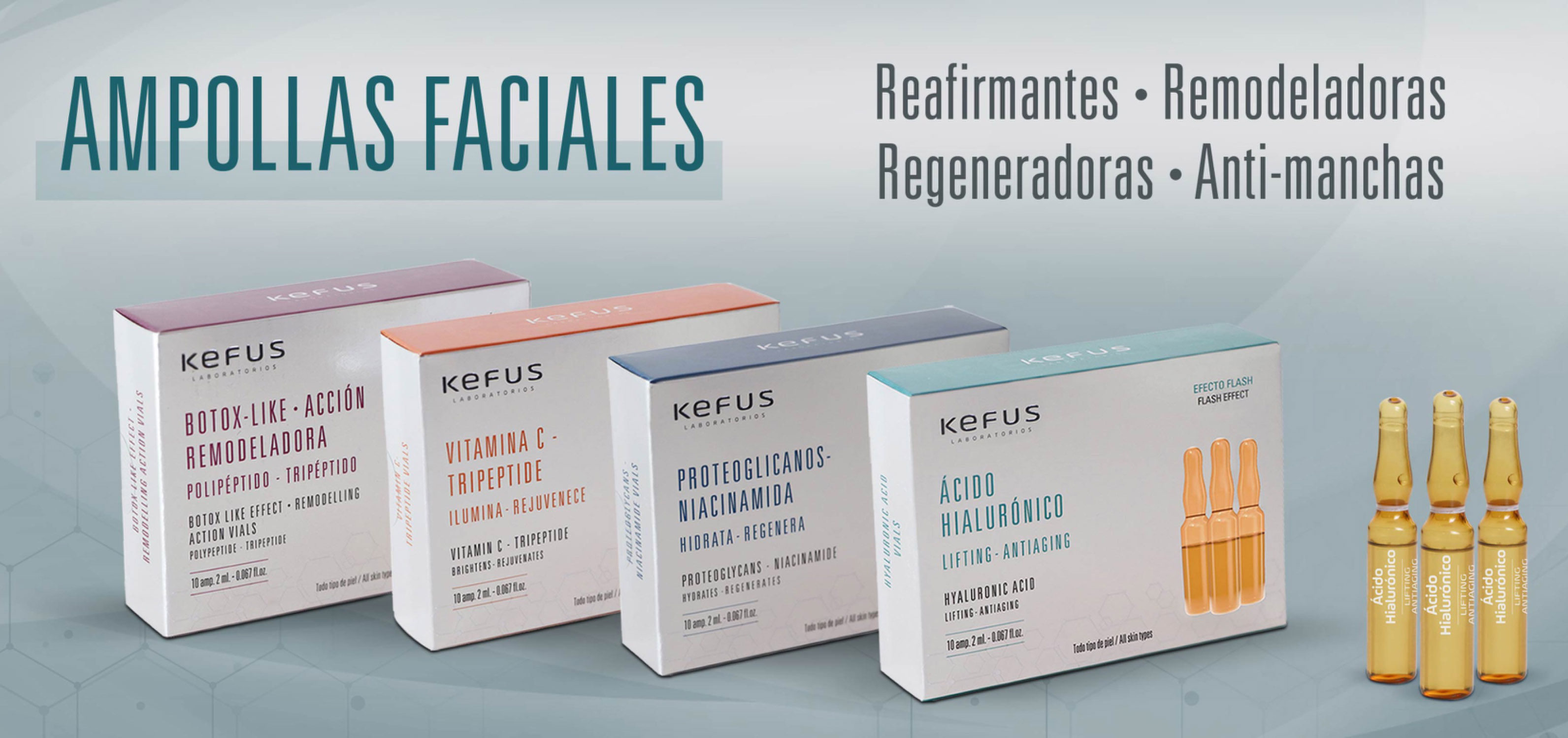 Qué son las ampollas faciales y cómo usarlas | Kefus
